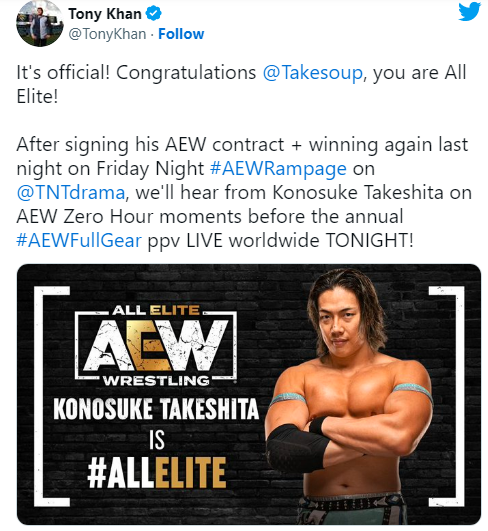 Konosuke Takeshita Is #AllElite - Wrestling Forum - Neoseeker Forums