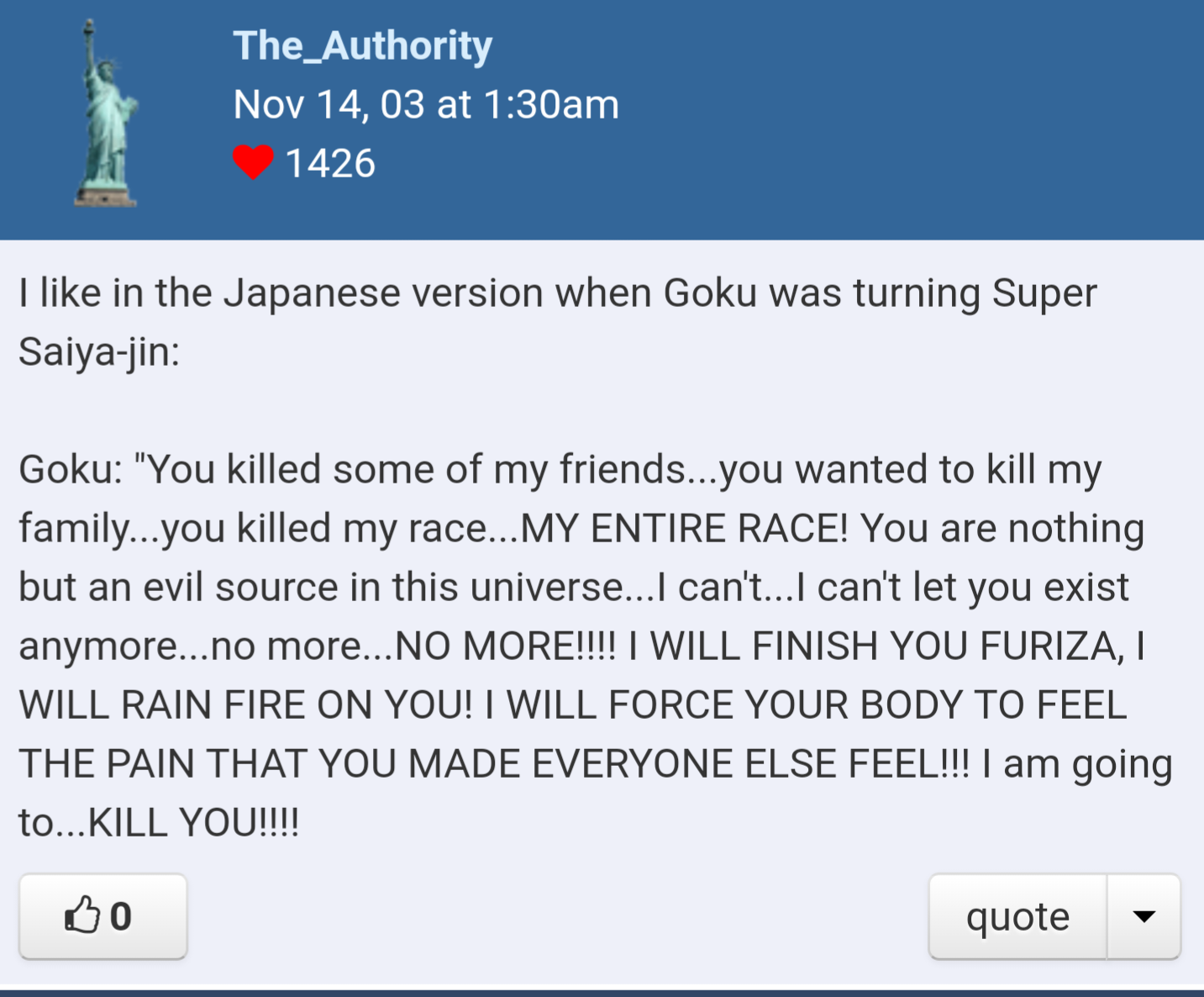 re: A nostalgic thread - Page 2 - Dragon Ball Forum - Neoseeker Forums