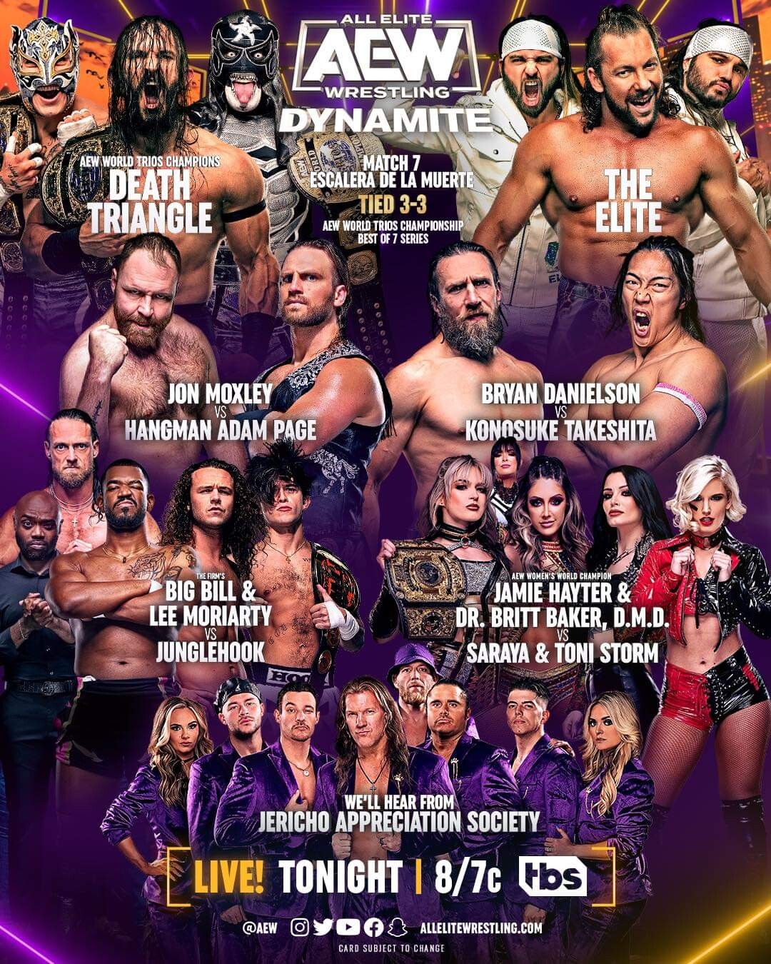 AEW Dynamite, 11th January 2023 - The AEW Trios "Best of 7" Series is Decided, Death Triangle vs ...