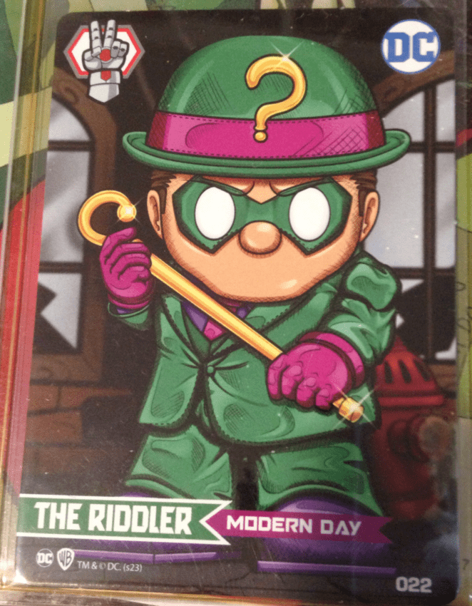 Closeup of Ooshie Riddler trading card :3 from Skittles - hosted by ...