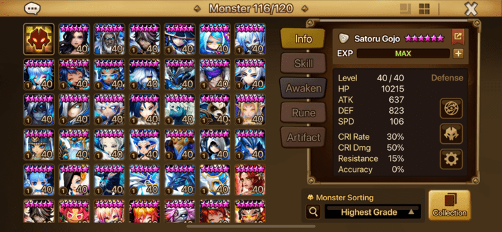 *Rush Sale* Light Satoru Gojo Light Inosuke 5LDs G1 RTA Global (Demon ...