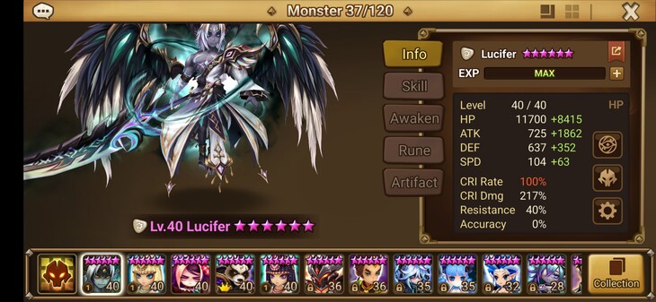 Global Lucifer, nephtys,Isis Mi Ying , Giselle G3 300$ - Summoners War ...