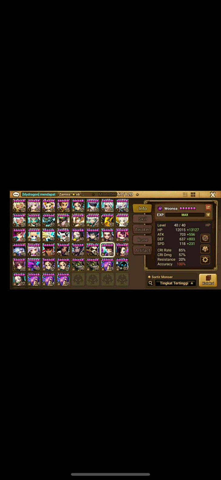 WTS GOD GLOBAL 30ld (7 collab) G3 RTA - Summoners War: Sky Arena Forum ...